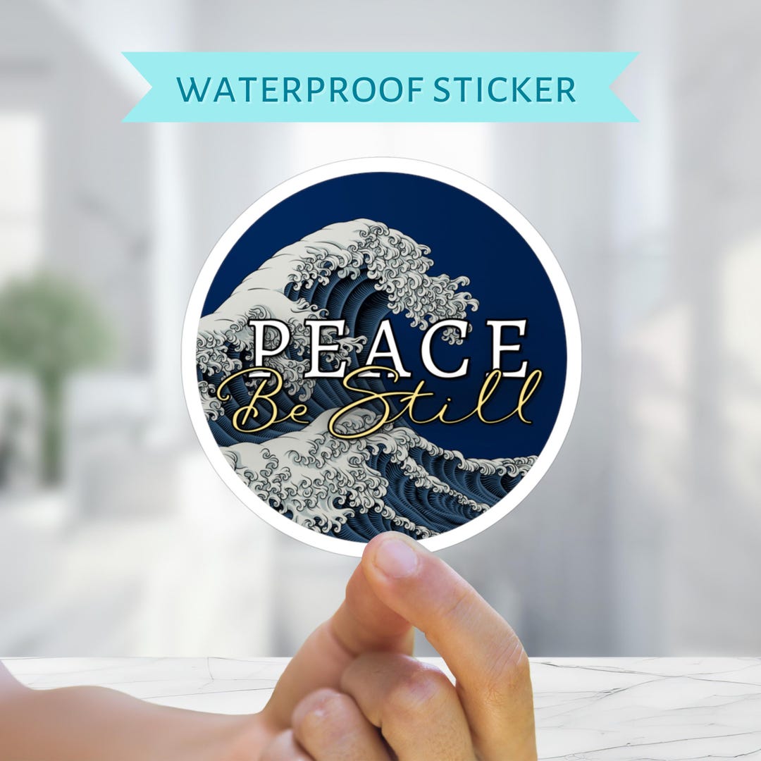 Peace Be Still, Bible Verse Decals, Christian Waterproof Sticker ...