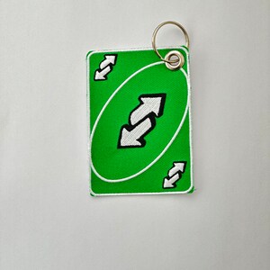 Uno Reverse Card green Embroidered Patch board Game Card Meme 3in - Etsy