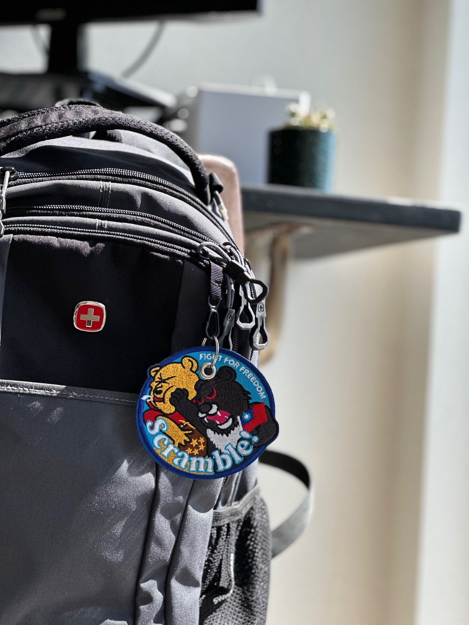 Taiwan Air Force Patch Embroidered Scramble Blue Patch 4in Iron-on, Vel ...