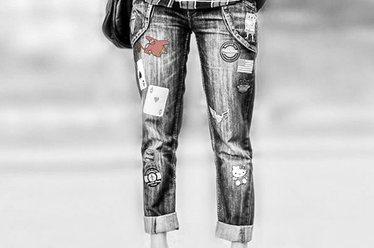 Embroidered Patch Savage Patrick 2.5in Cartoon Iron-on J-hook - Etsy