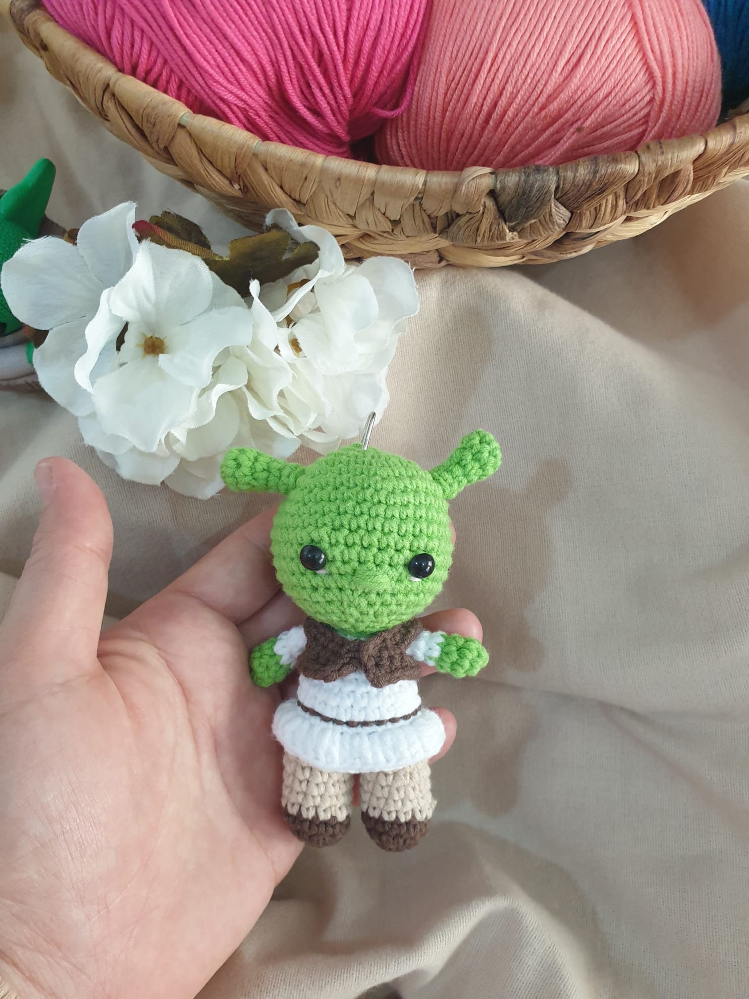 Shrek Amigurumi Keychain,crocheting,organic Toys,amigurumi,pattern ...