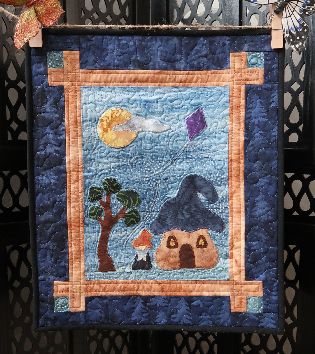A Windy Gnomey Day Quilt Pattern (15" X 18") - Digital Download - Etsy