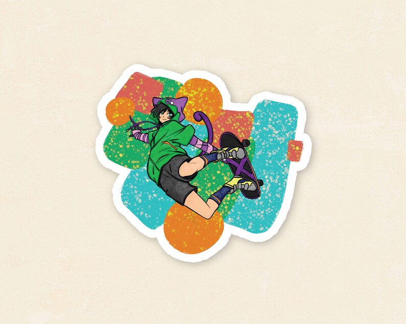 Miya Sticker, Sk8 the Infinity Sticker, Skater Sticker - Etsy