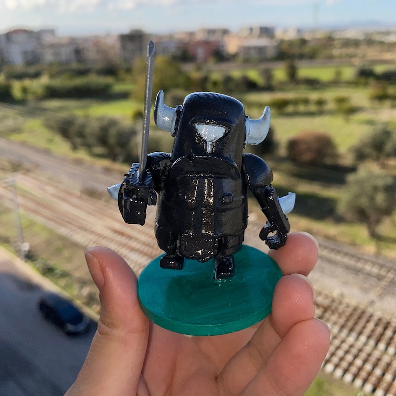 3D Printed Mini P.E.K.K.A Figure Inspired by Clash of Clans and Clash Royale Unique Decor for ...