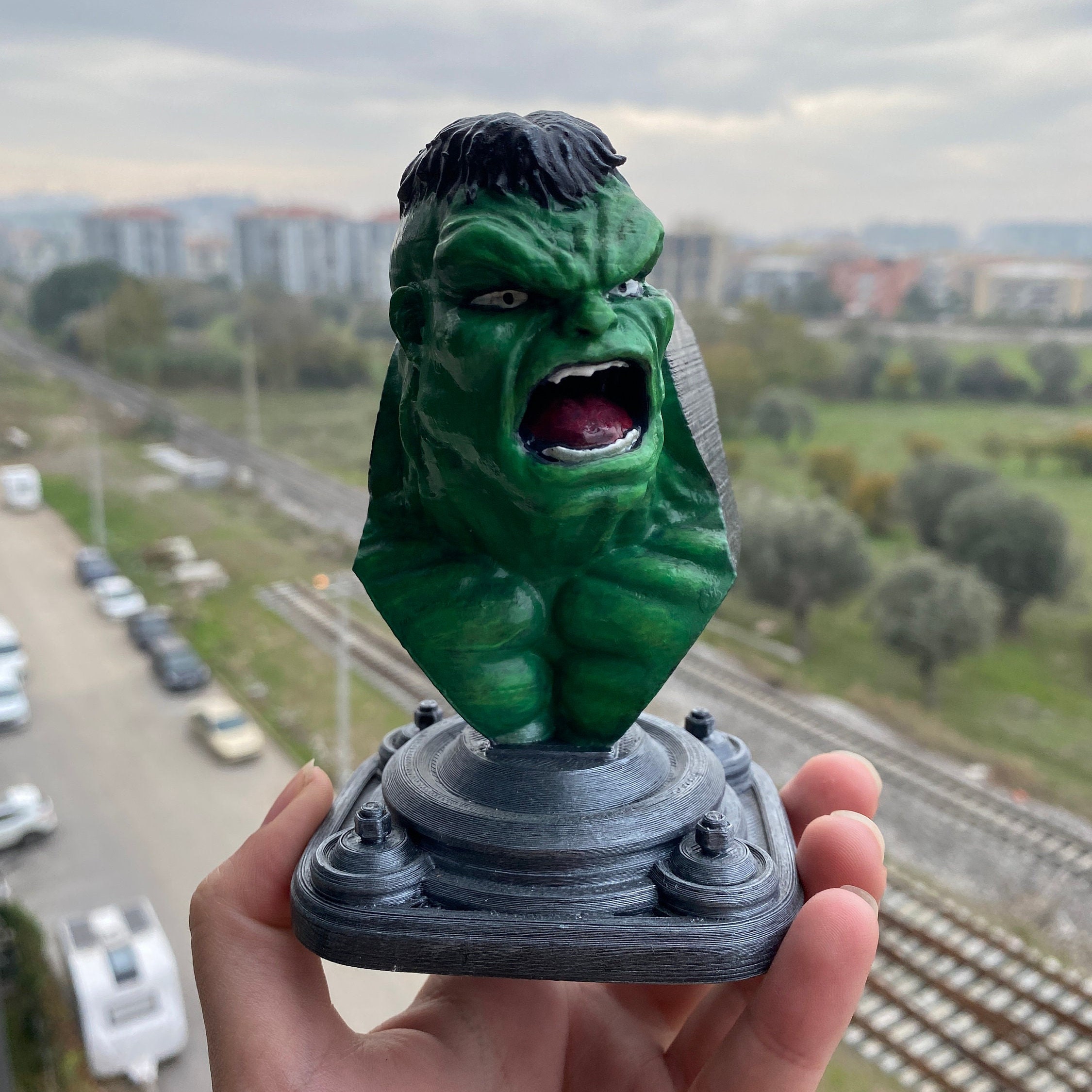 Handcrafted Angry Hulk Bust - Sculpture Art in PLA Plastic - Etsy