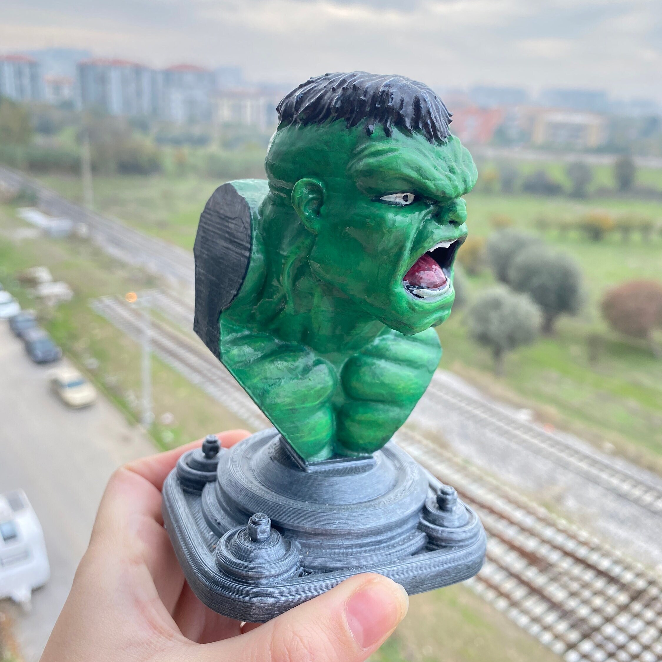 Handcrafted Angry Hulk Bust - Sculpture Art in PLA Plastic - Etsy