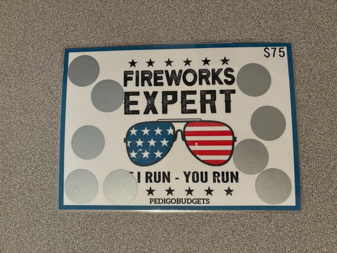 Firework Expert Saving Challenge - Etsy