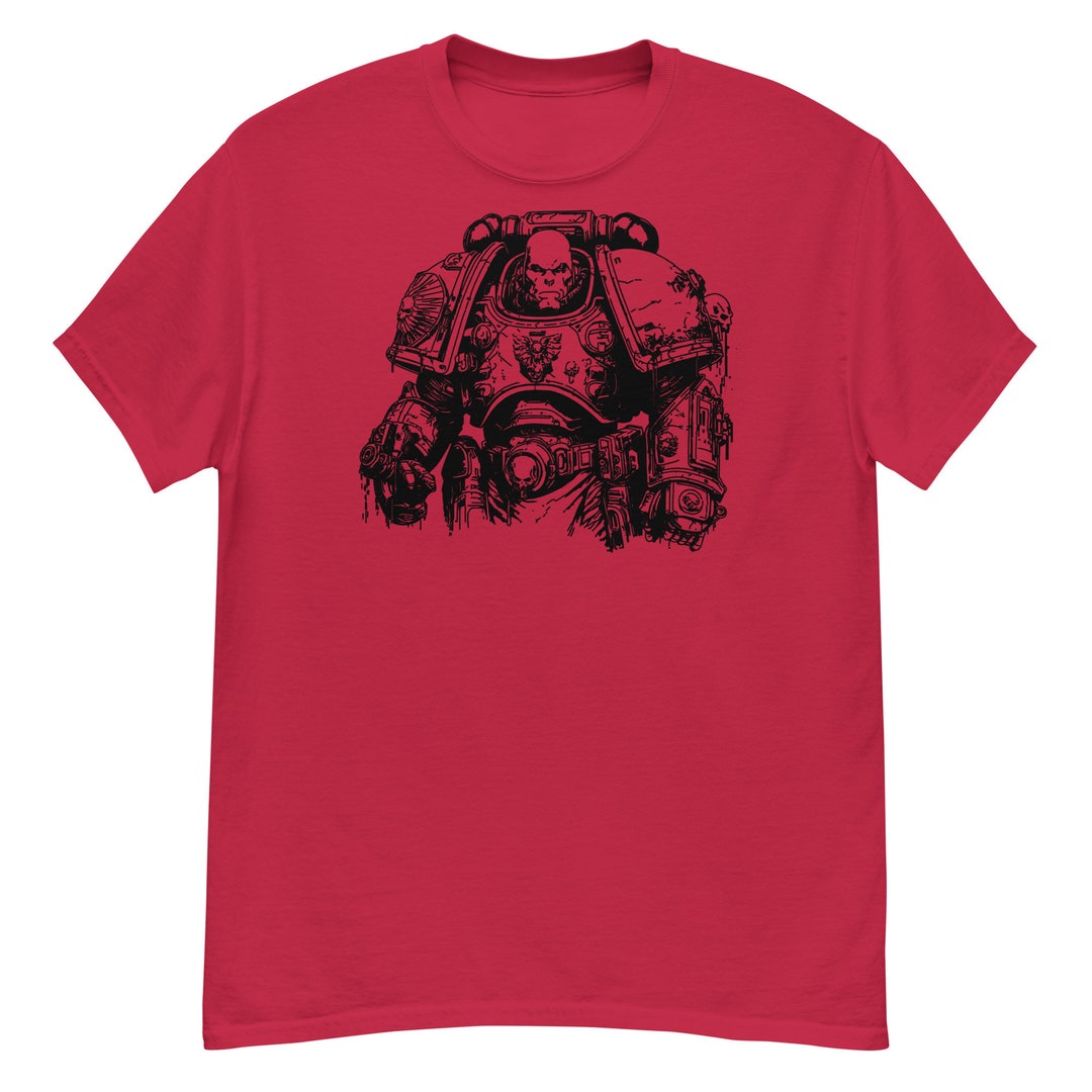 Powerful Space Marine: Warhammer T-shirt for Fans and Gamers - Etsy