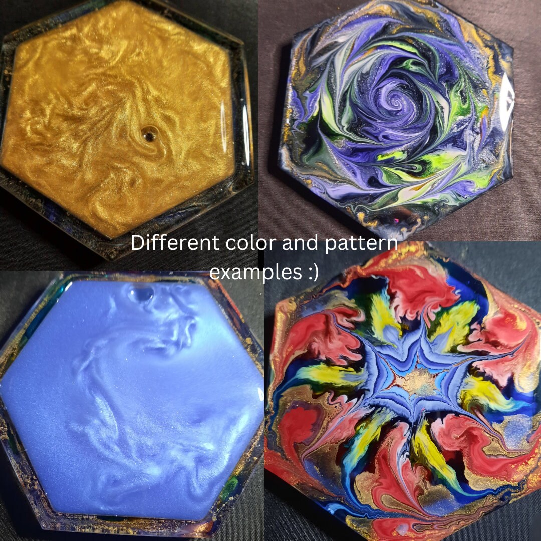 Custom Handmade Hex Kalliroscope Fidget Toy/stress Relief With Interactive Bubble and Shiny ...