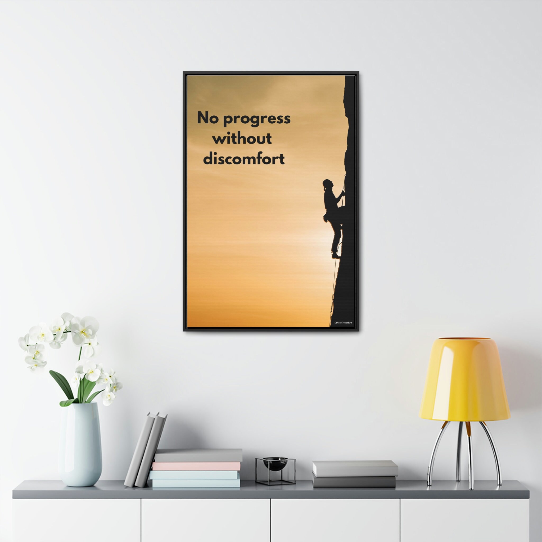 No Progress Without Discomfort Gallery Canvas Wraps, Vertical Frame - Etsy