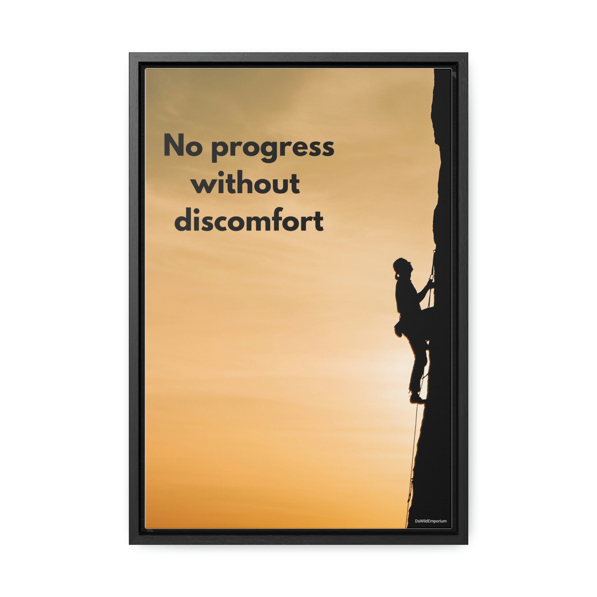 No Progress Without Discomfort Gallery Canvas Wraps, Vertical Frame - Etsy