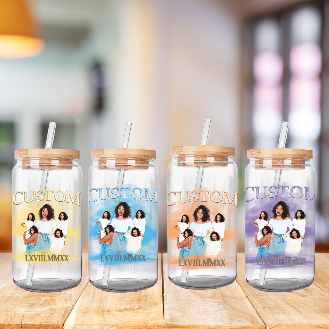 Custom Photo Bootleg Rap Soda Can Glass With Your Own Photos, Vintage ...