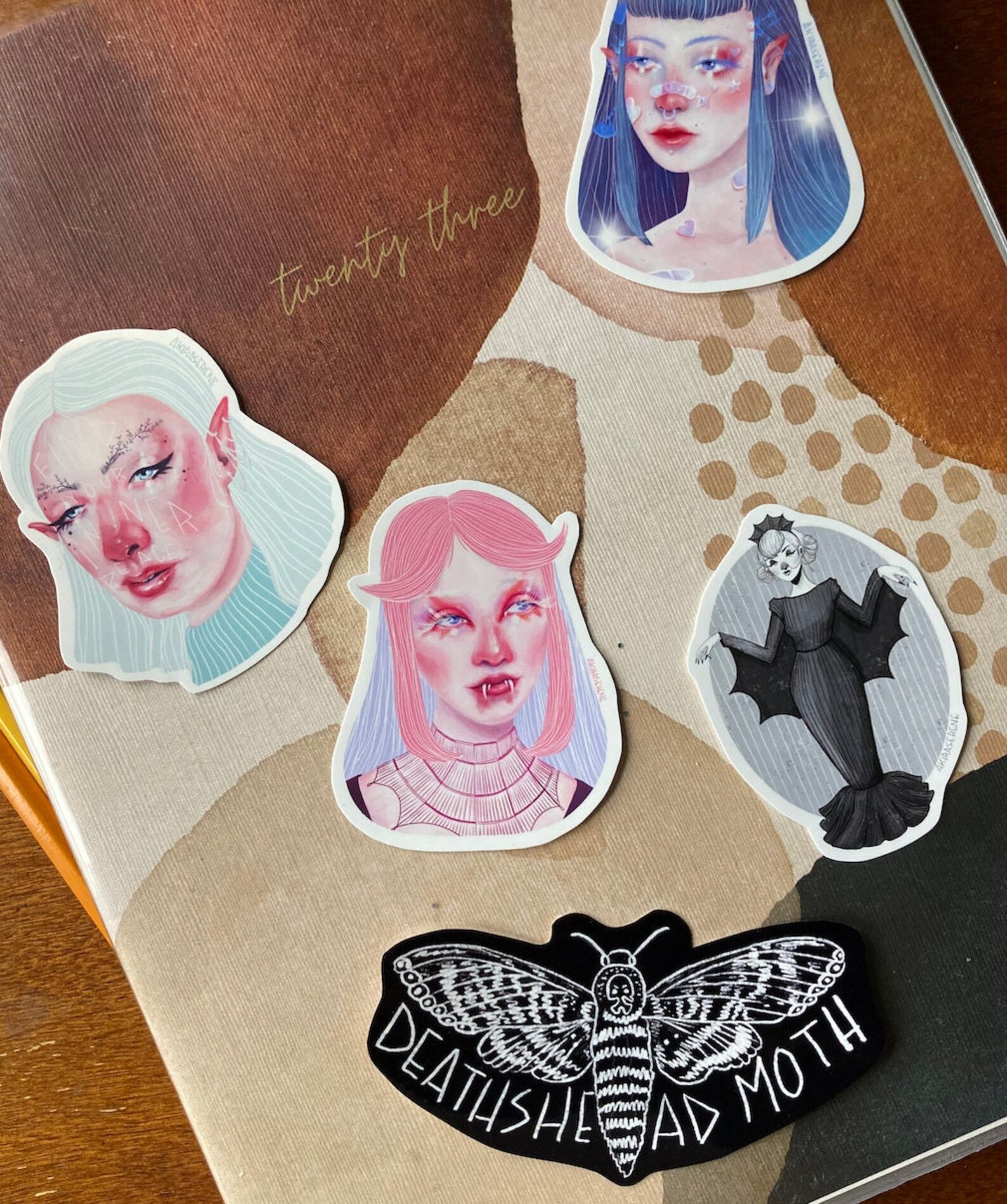 Vintage Ghost Girl Vinyl Sticker // Halloween Costume Stickers // Vinyl ...