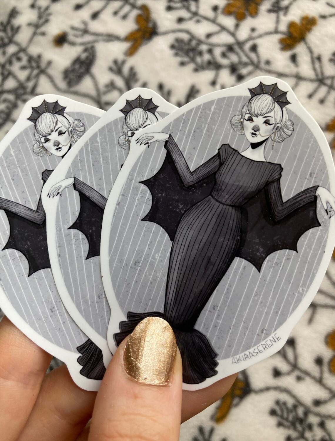 Vintage Ghost Girl Vinyl Sticker // Halloween Costume Stickers // Vinyl ...