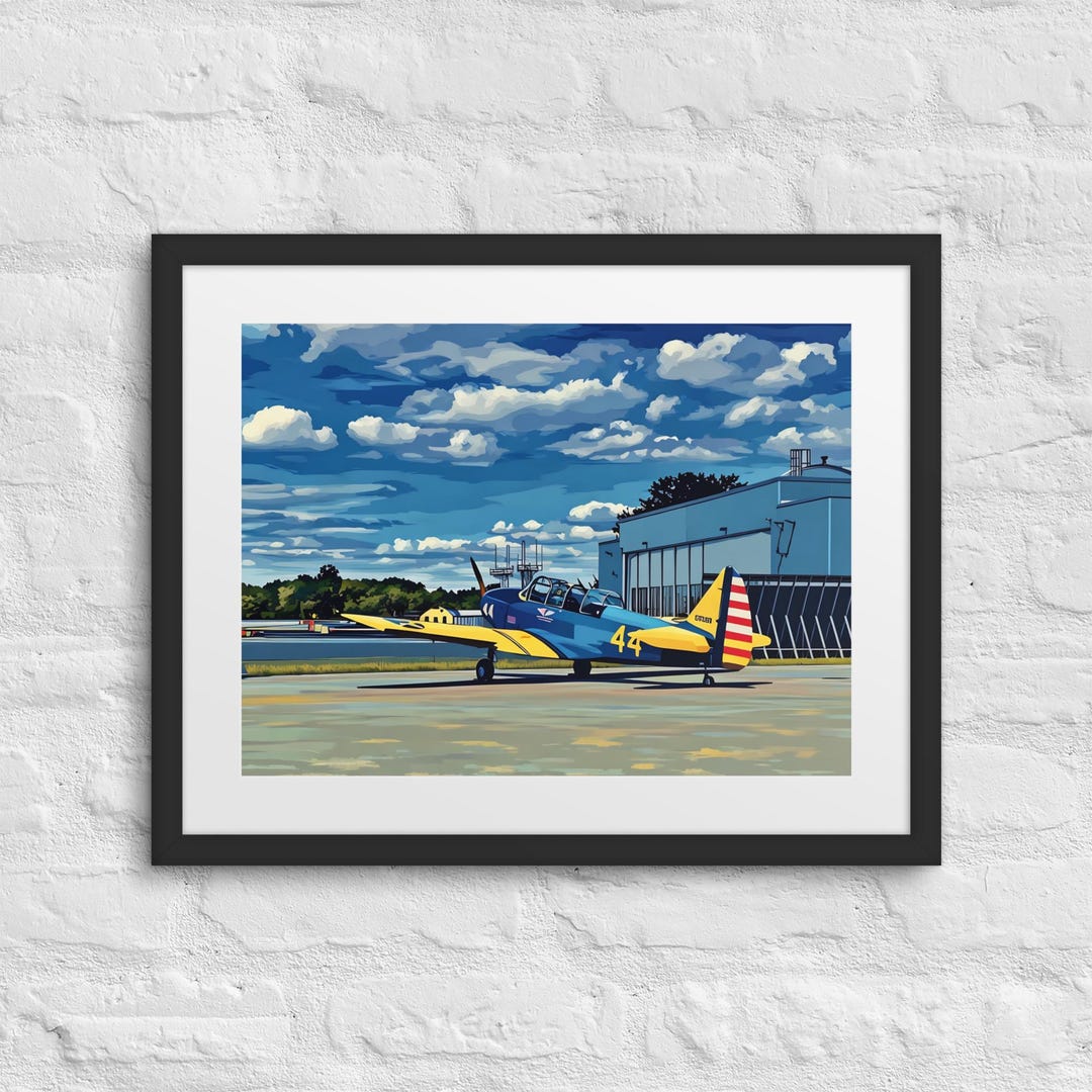 WWII P44 Plane With Matte Poster - Scenic Decor, Gift for Home, Travel ...