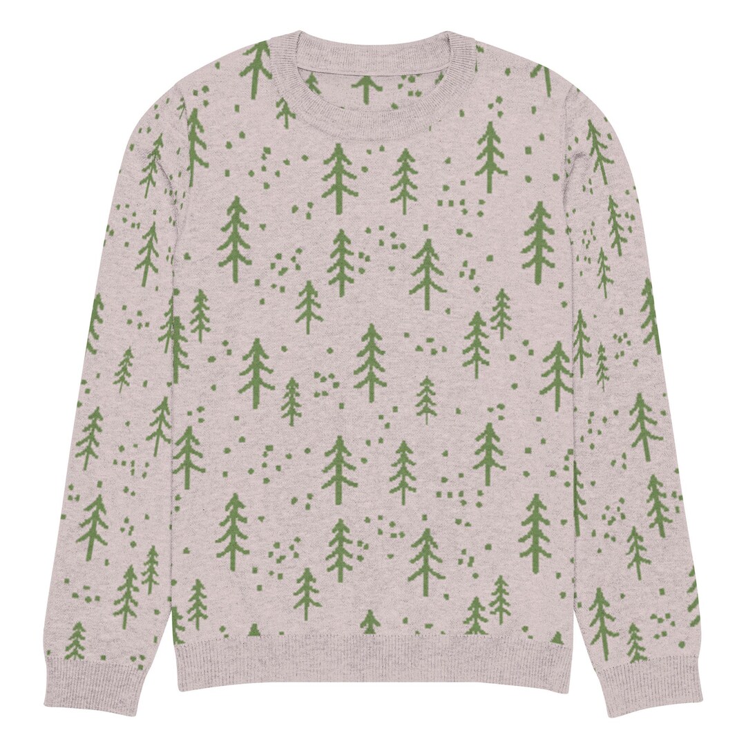 Little Pink Green Trees, Holiday Trees, Sweater With Trees, Green Trees ...
