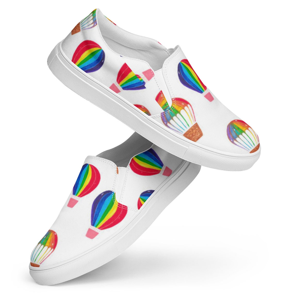Hot Air Balloon Slipon Sneakers, Balloon Shoes, Ballooning Sneakers ...