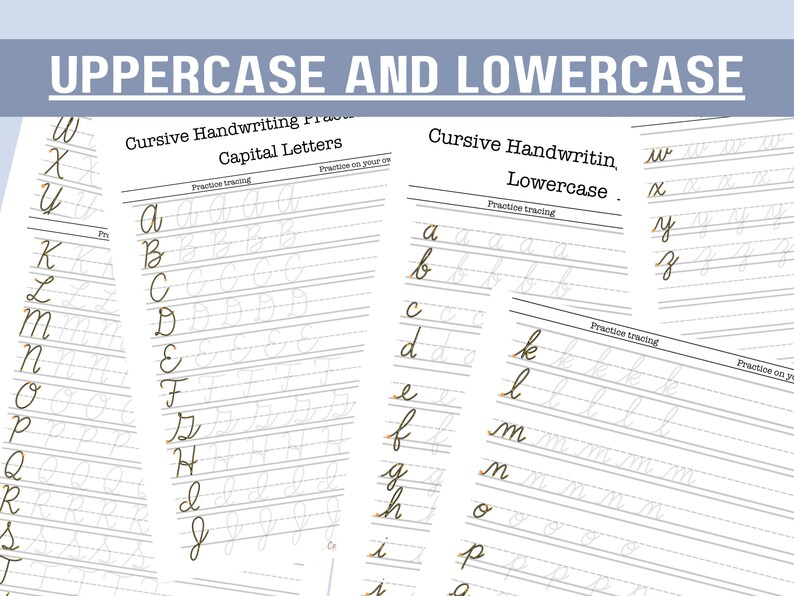 Cursive Handwriting Worksheets Printable Handwriting Practice Worksheet ...