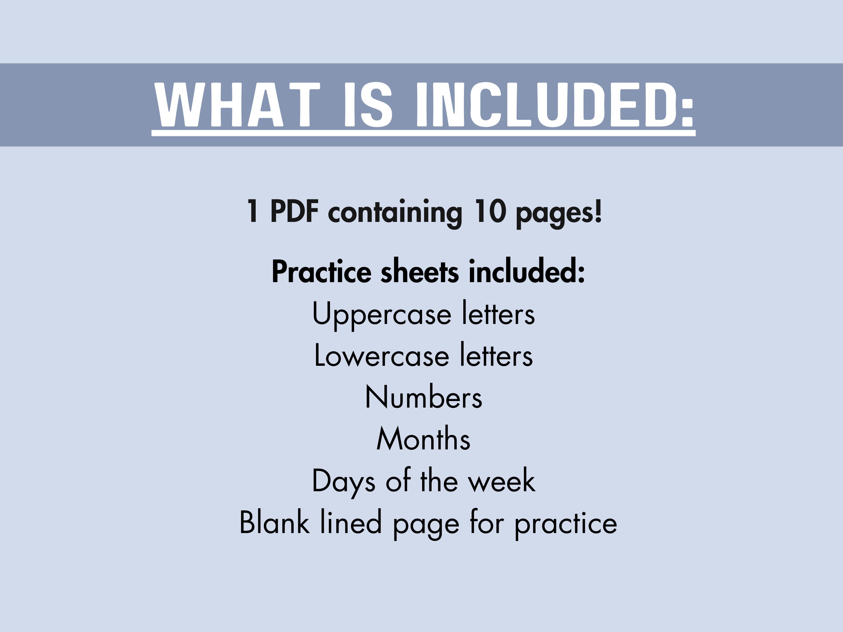 Cursive Handwriting Worksheets Printable Handwriting Practice Worksheet ...