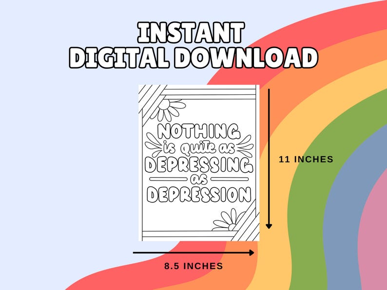 Anxiety Relief Coloring Book: Mental Health Activity Pages (PDF ...