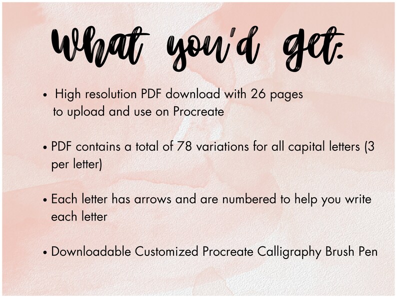 Calligraphy Practice Sheets for Procreate Hand Lettering for Procreate ...