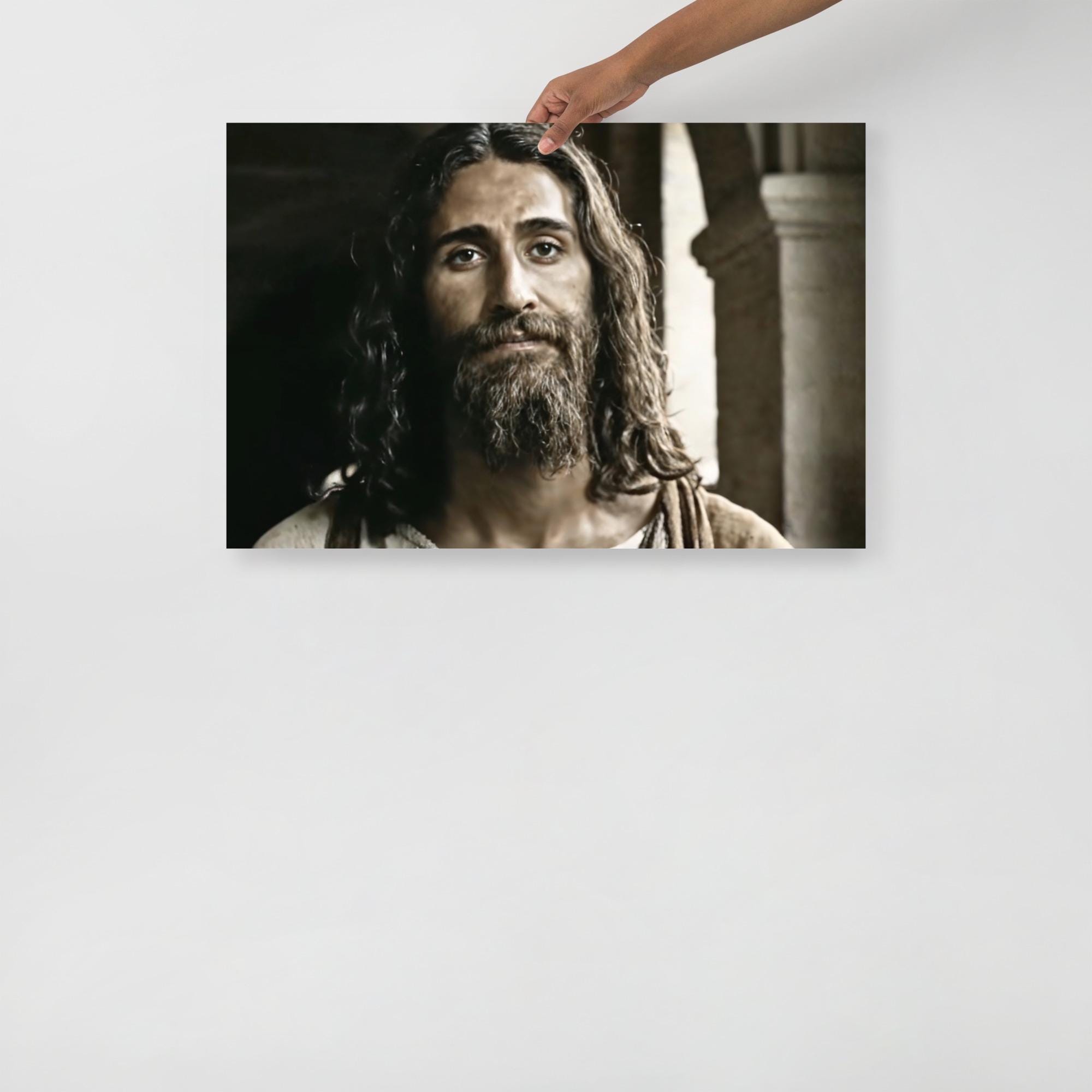 Courtyard Light – Shroud of Turin Inspired Jesus Poster - Etsy