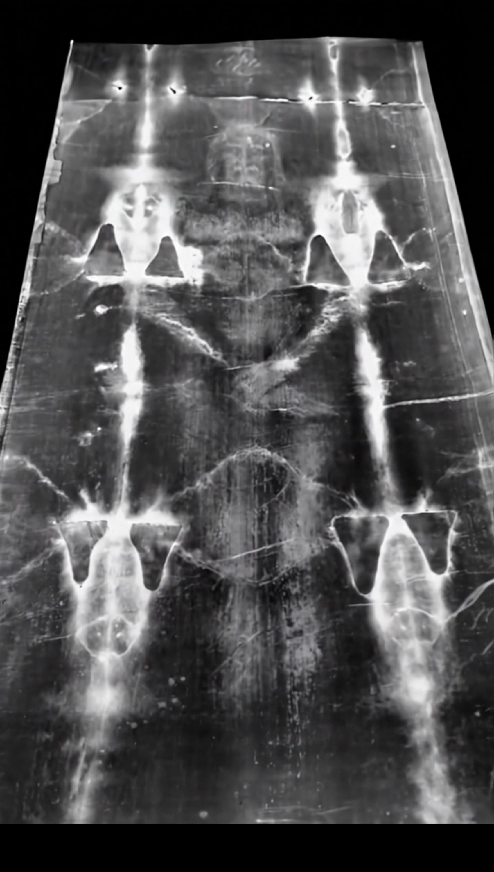 Full Body Shroud of Turin Man – Enhanced Negative Art Print Set ...