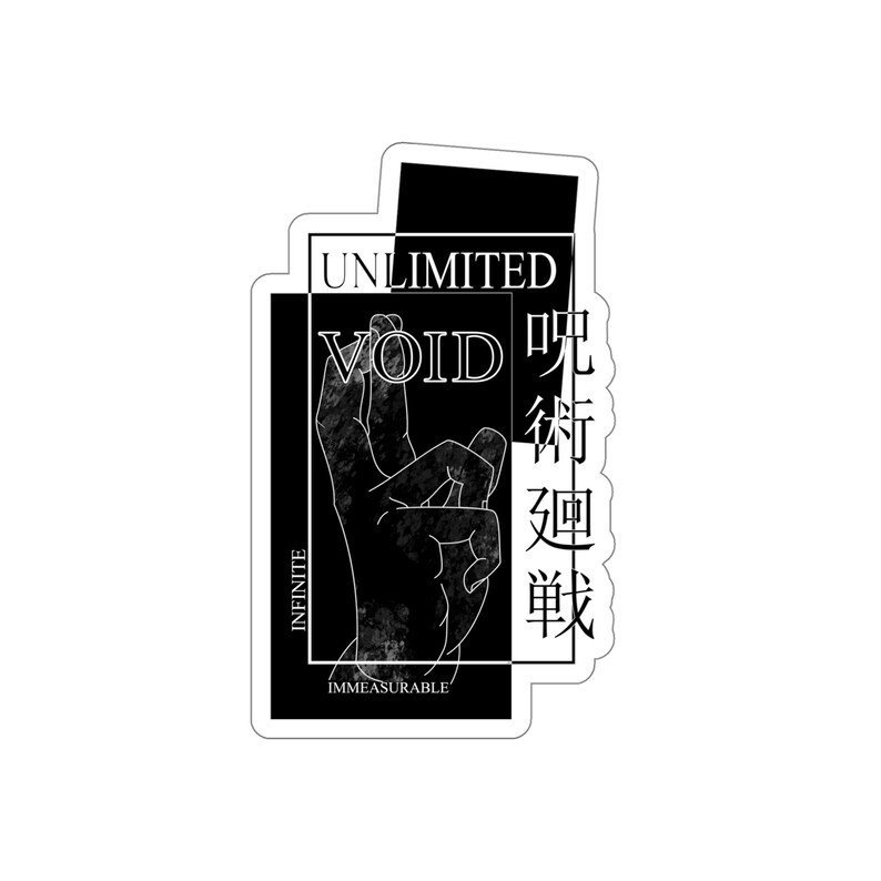 Limitless Void Smokey Fingers Crossed Die-cut Sticker JJK Sorcerer ...