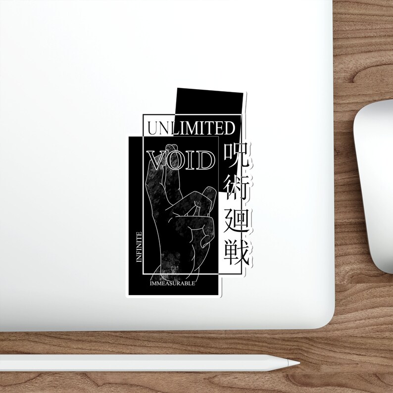 Limitless Void Smokey Fingers Crossed Die-cut Sticker JJK Sorcerer ...