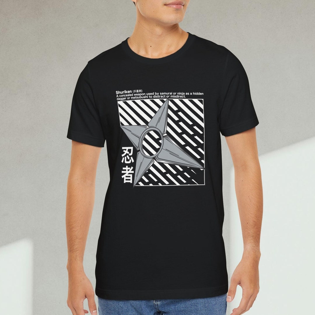 Japanese Shinobi Shuriken Definition T-shirt Otaku Ninja Warrior ...