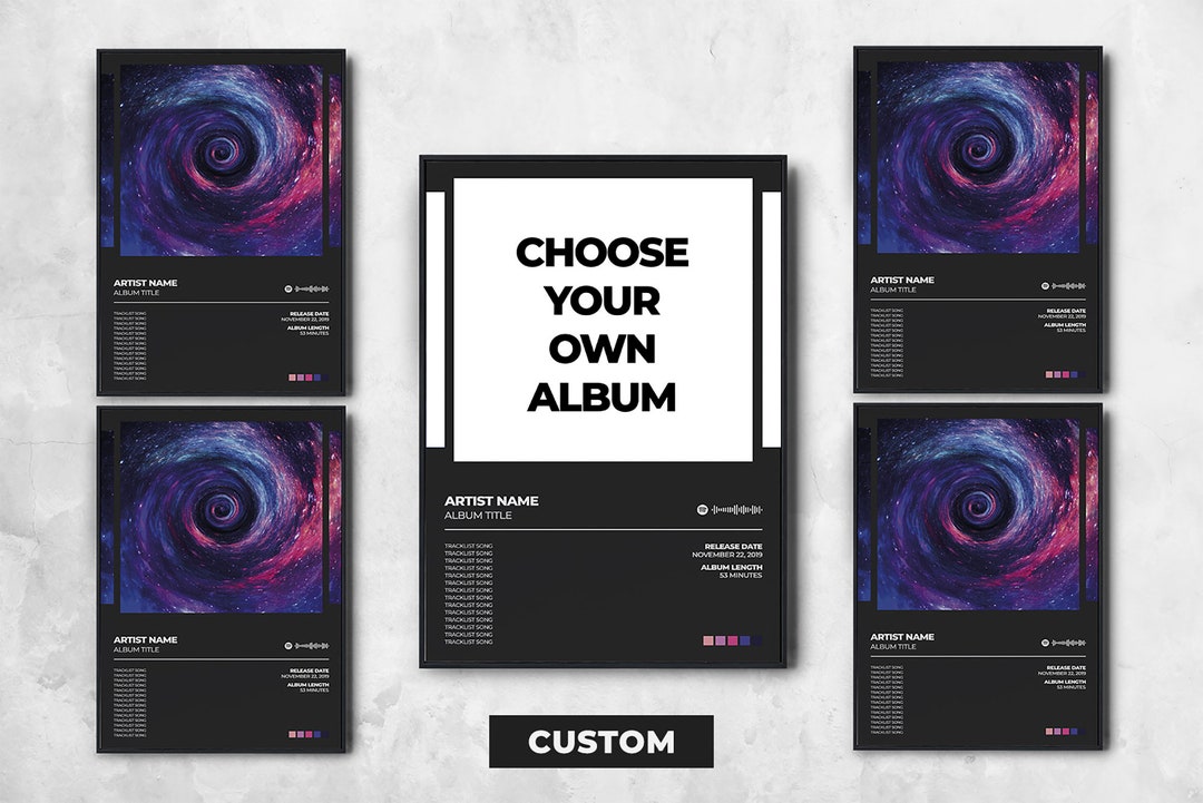 Choose Your Own Album Poster / Album Custom Posters / Print Wall Art ...