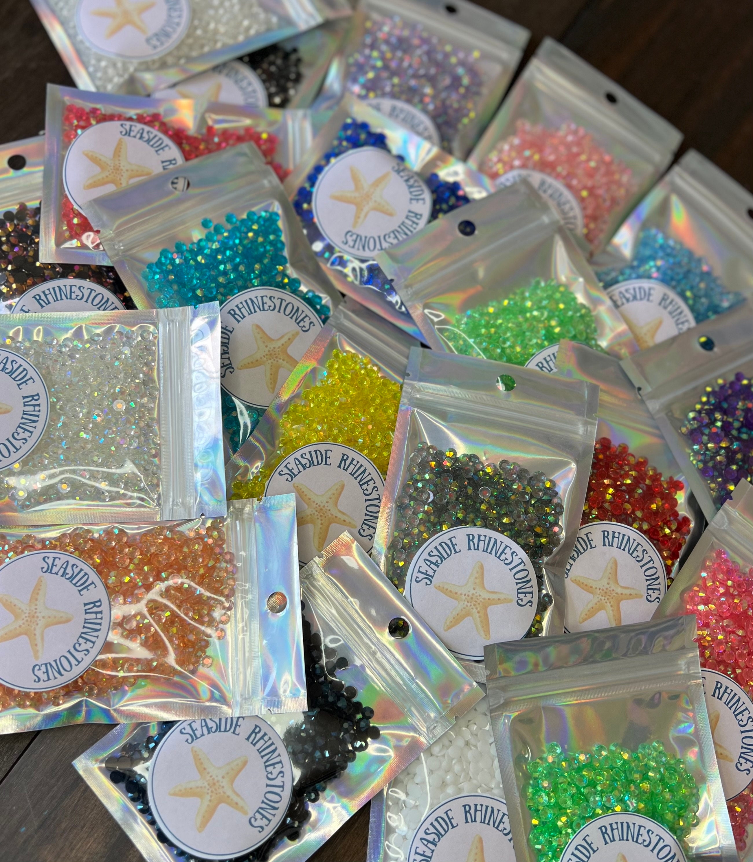 Transparent / Translucent Jelly Rhinestones 1000pcs - 5MM and 4MM Sizes ...