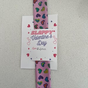 Slappy Valentines Day Card Printable for Gift Exchange, Slap Bracelet ...
