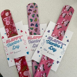 Slappy Valentines Day Card Printable for Gift Exchange, Slap Bracelet ...