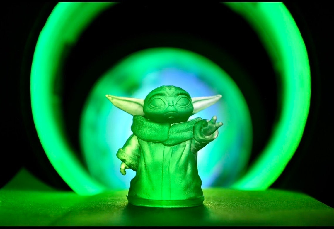 Baby Yoda Statue, Groku, Groku Statue, Resin Print,plant Pets, Resin ...