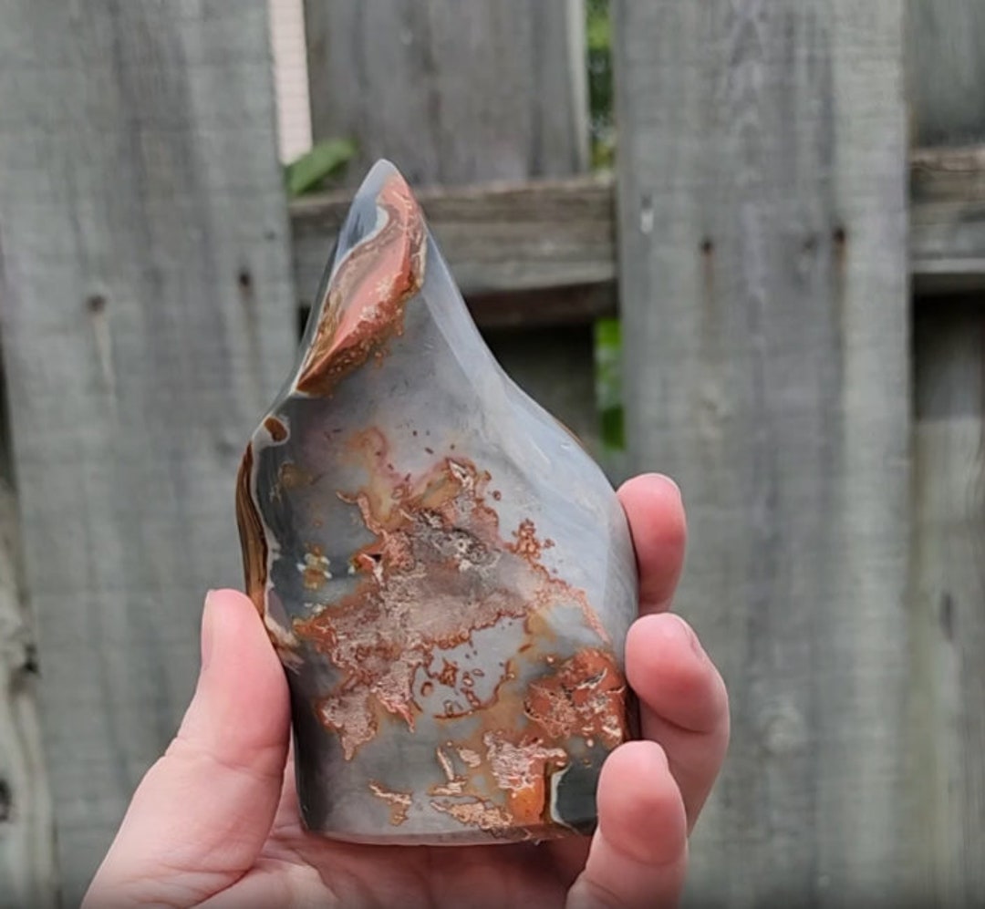 Polychrome Jasper Flame - Etsy