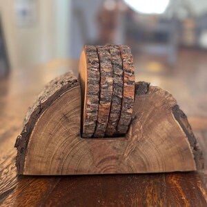 Pine Coasters With Live Edge and Bark. - Etsy