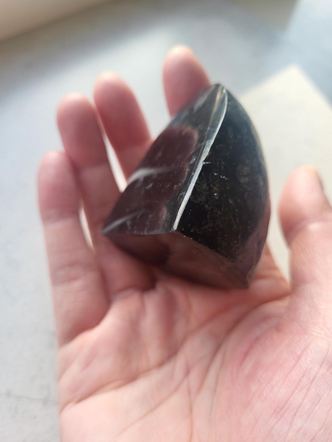 Dark Serpentine Stone Polished Natural Mineral Canadian Serpentine Rock ...