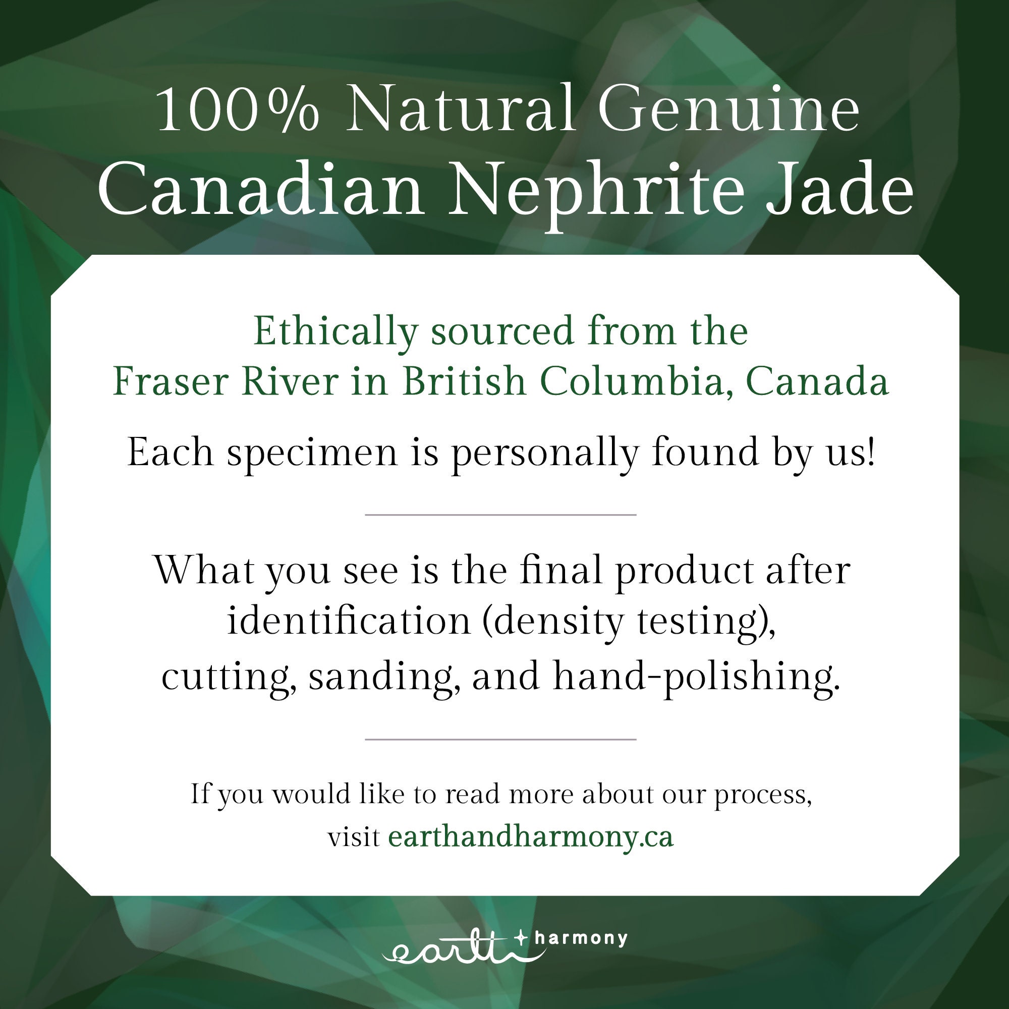 BC Canadian Nephrite Jade Slice Slab 179g, 100% Natural Real Dark Green ...