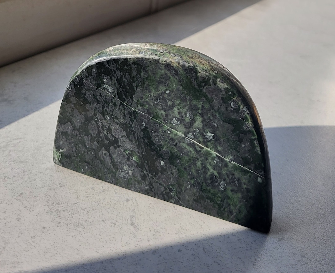 Dark Green Nephrite Jade Slab 179g BC Canada Rock Slab Natural Real ...