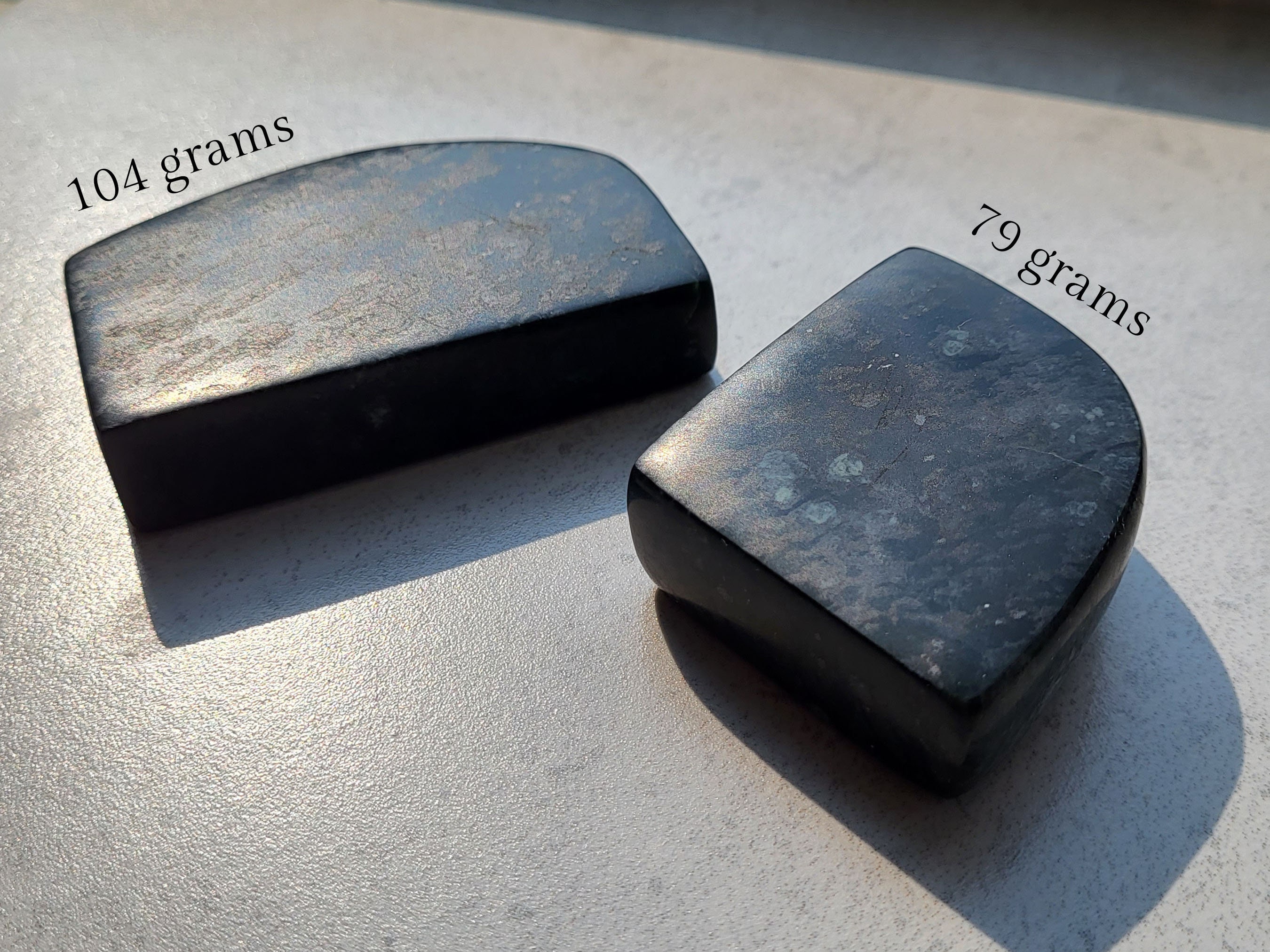Dark Green Nephrite Jade Block Slab Genuine Natural Real Rock Semi ...