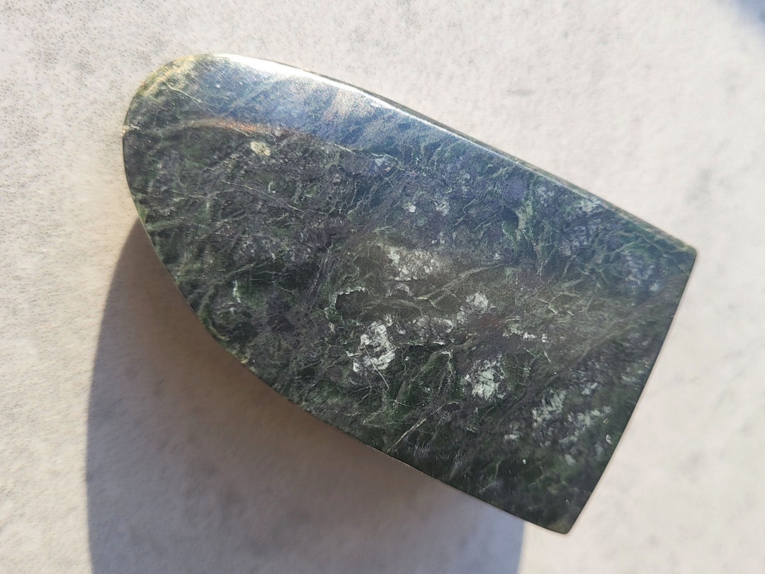 Natural BC Nephrite Jade 72g Canada Gemstone Rock Decor Small Solid ...