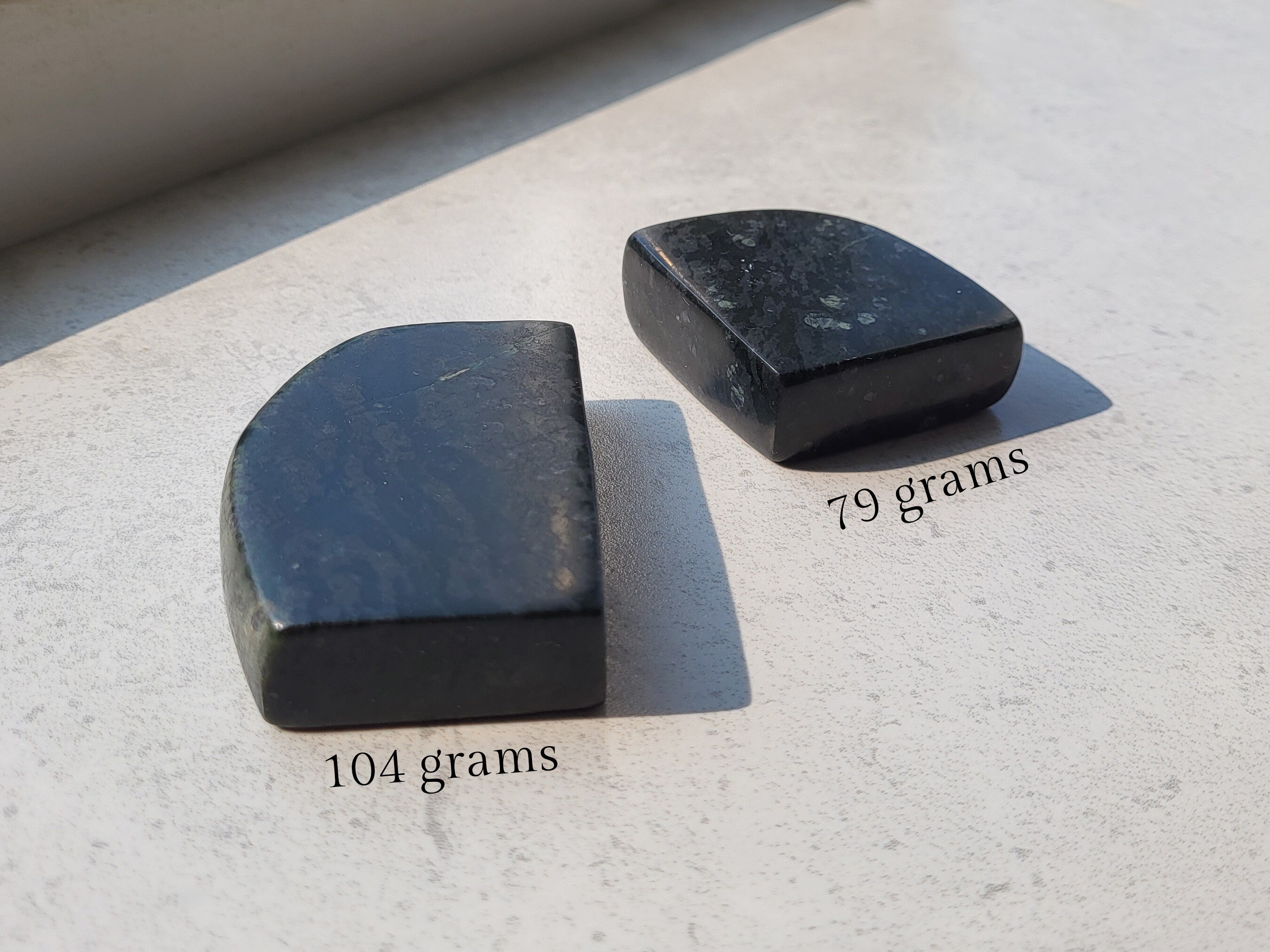 Dark Green Nephrite Jade Block Slab Genuine Natural Real Rock Semi ...