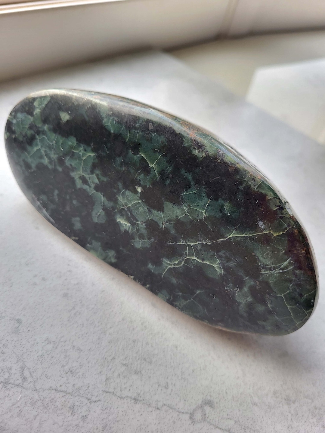 Polished Serpentine Freeform 1.6lbs BC Canada Natural Green Gemstone ...