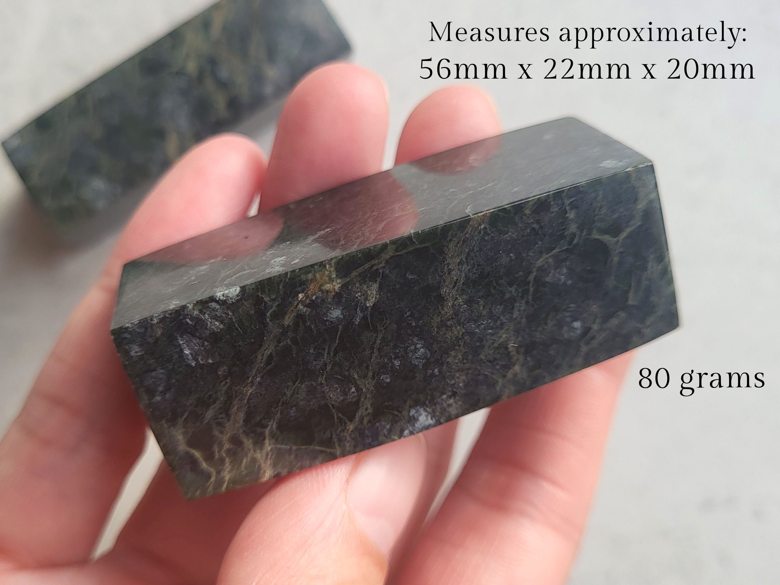 Dark Green Black Nephrite Jade Blocks 100% Canadian Fraser - Etsy