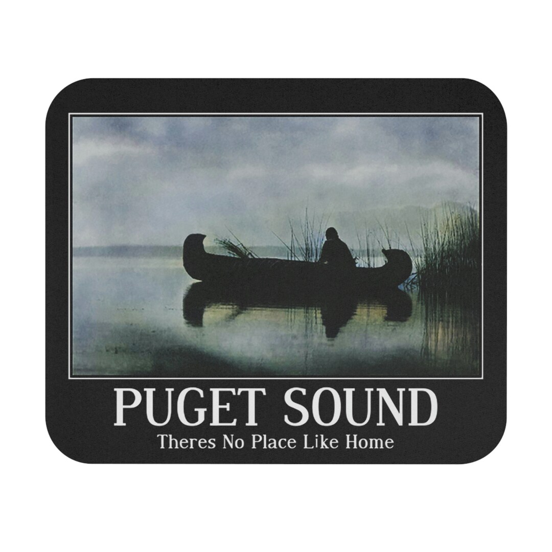 Vintage Native American Canoeing on Puget Sound Mouse Pad - Etsy
