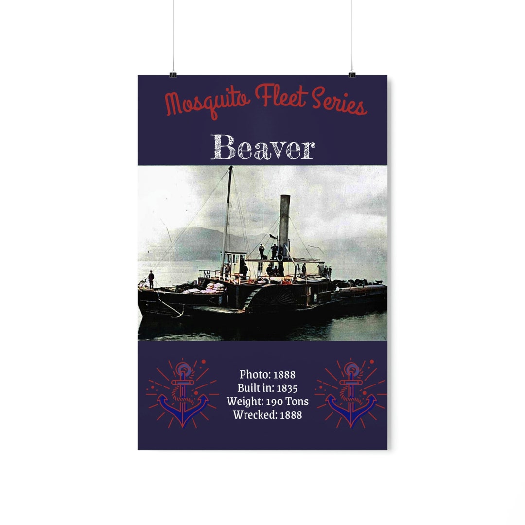 The Mighty Beaver: A Timeless Treasure of the Mosquito Fleet, Matte ...