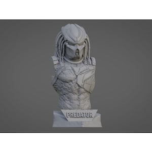 Predator Bust STL File - Etsy