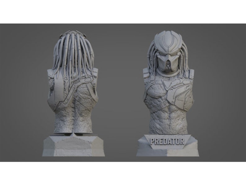 Predator Bust STL File - Etsy