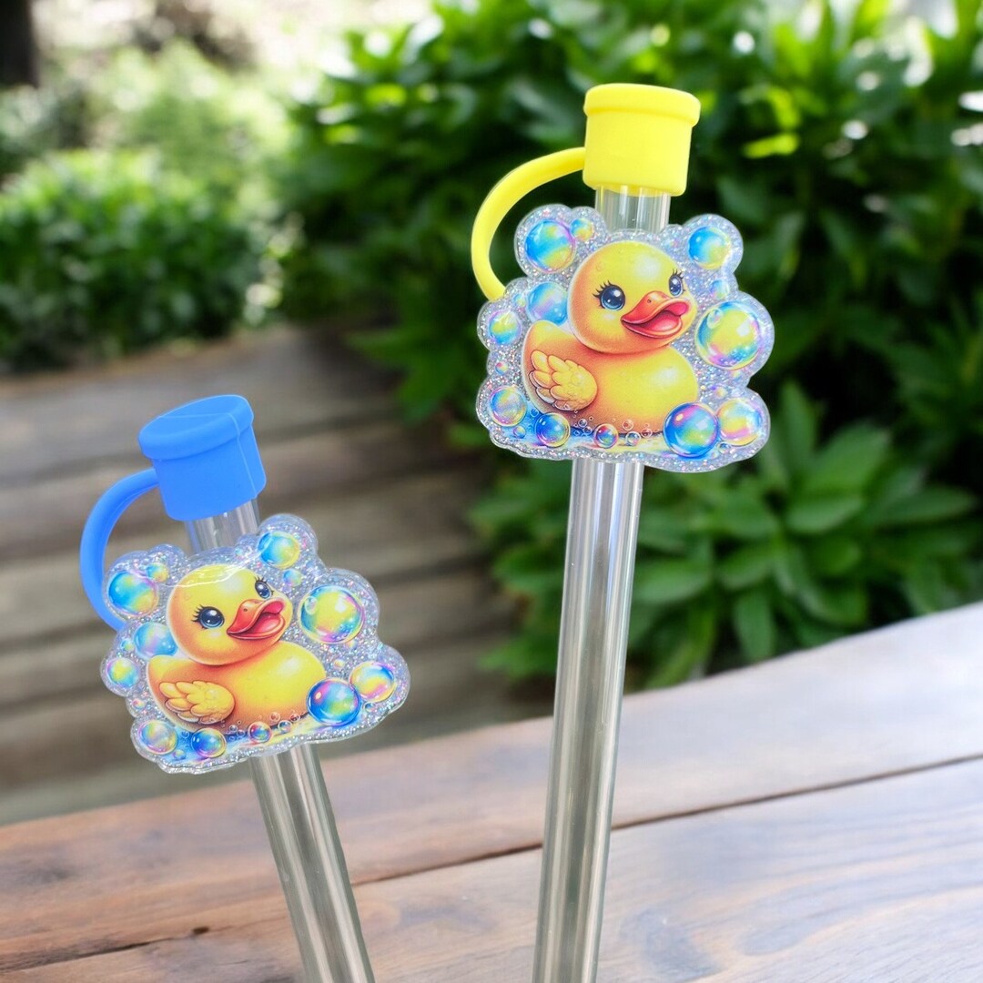 Rubber Duck Straw Topper 10mm - Etsy